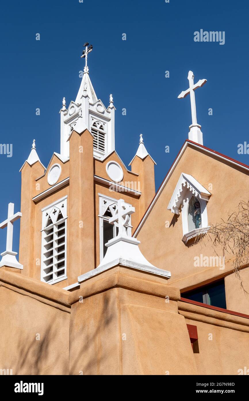 San Felipe de Neri Church in Old Town Albuquerque, New Mexico Stock ...