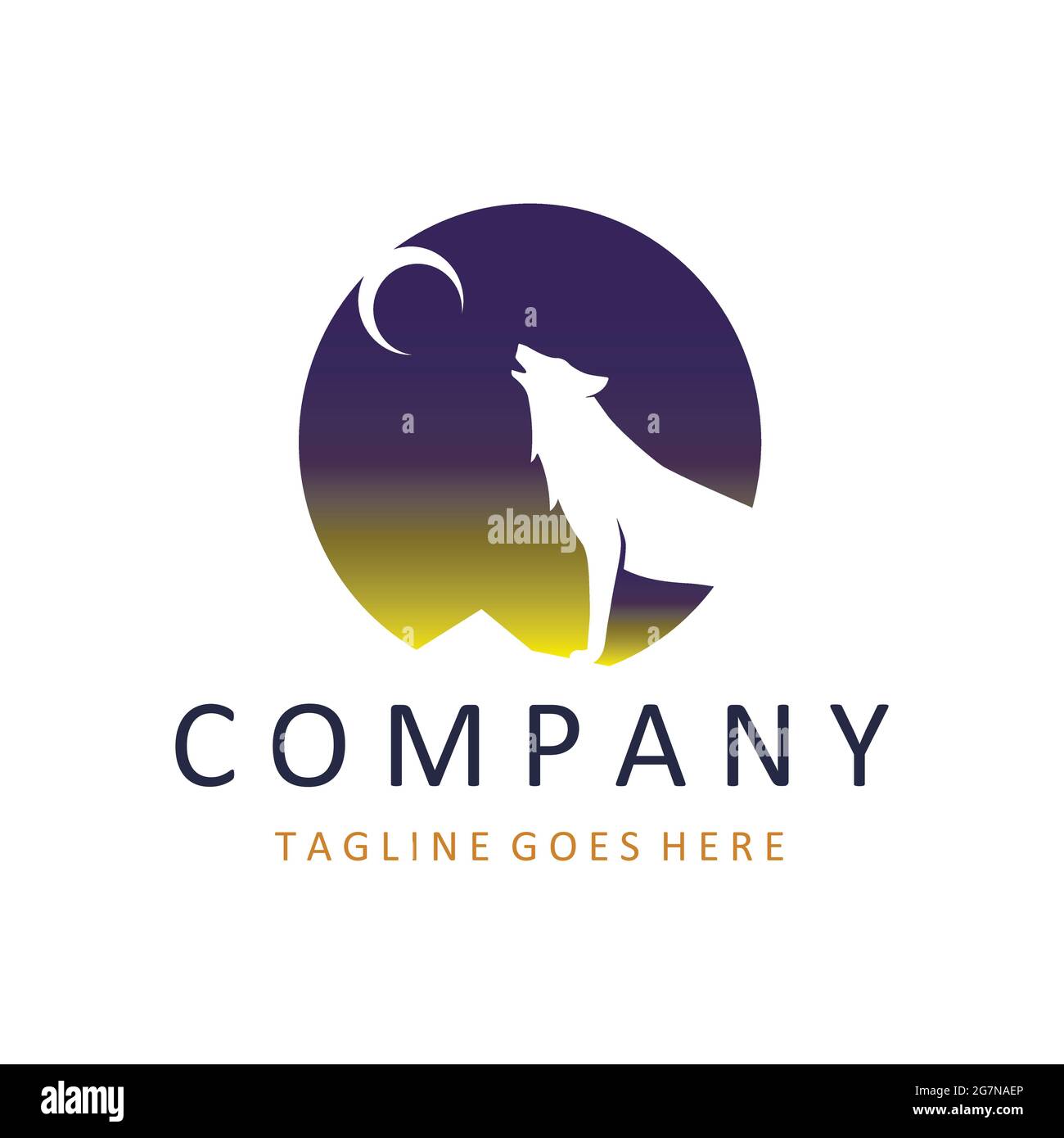 Wolf Logo Template from Animal Logo Collections Stock Vector Image ...