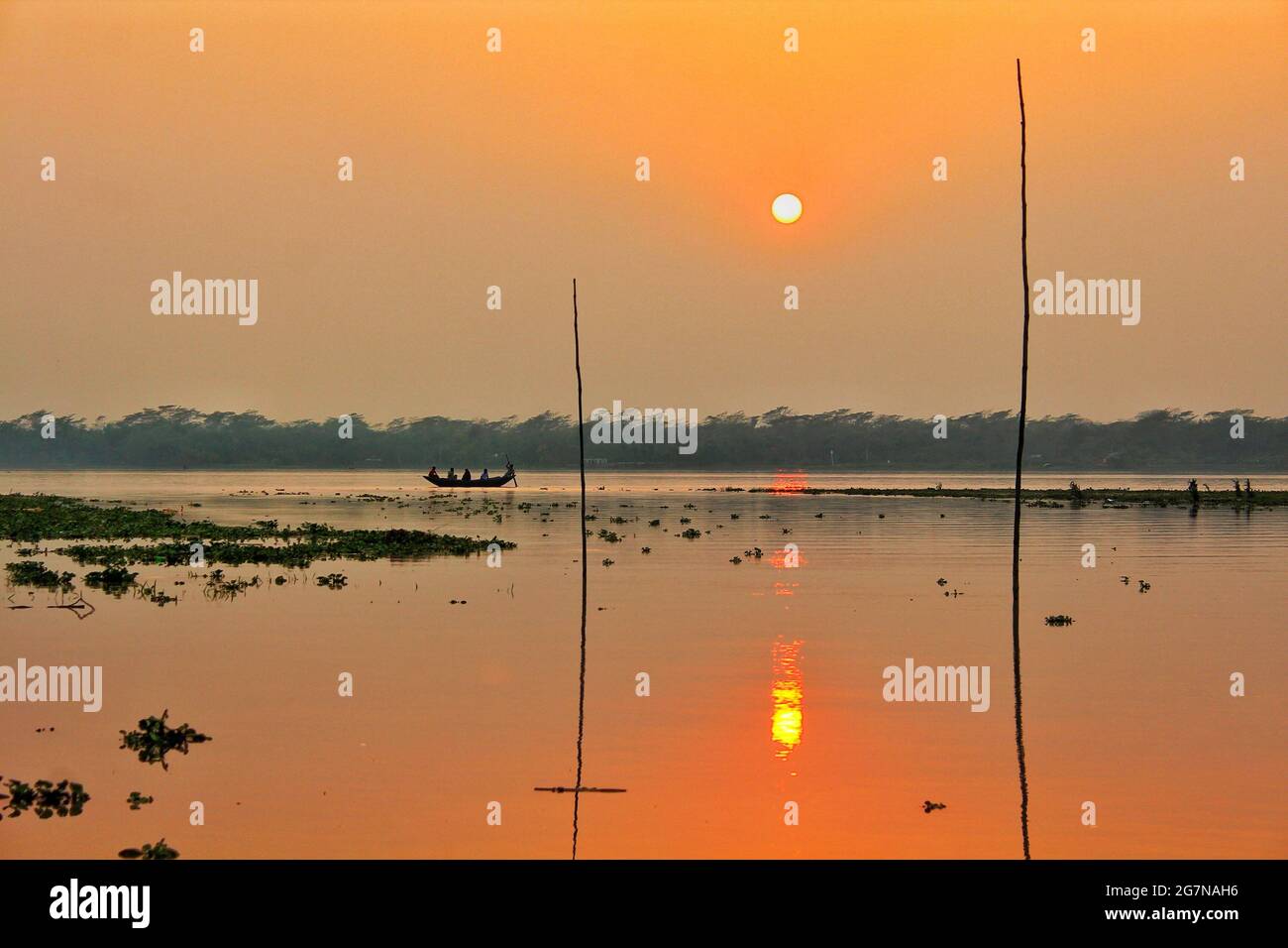 18-07-2021 in dhaka Bangladesh,Beautiful bangladeshi sunset view ...