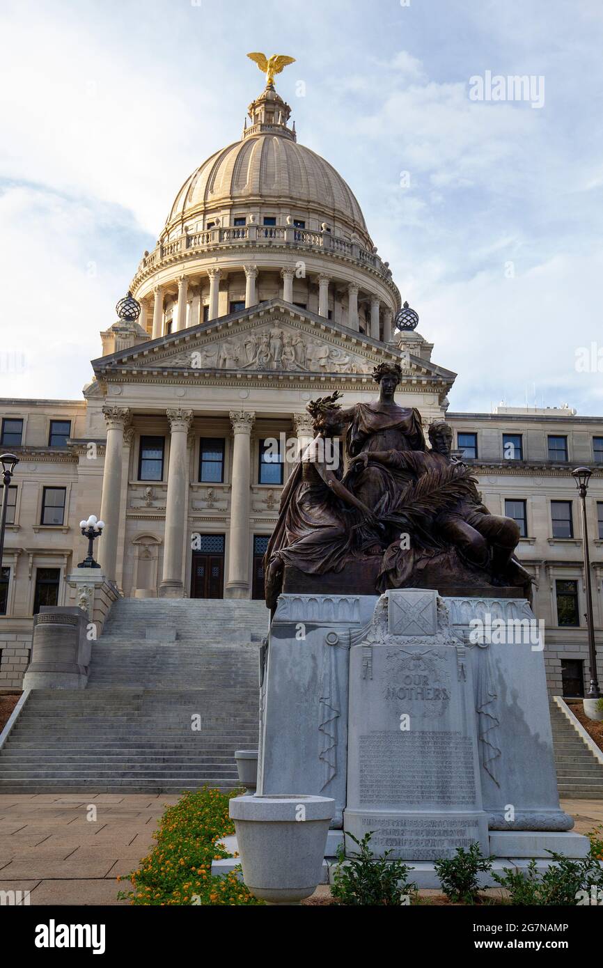 The state capitol building of Mississippi in Jackson Mississippi Stock ...
