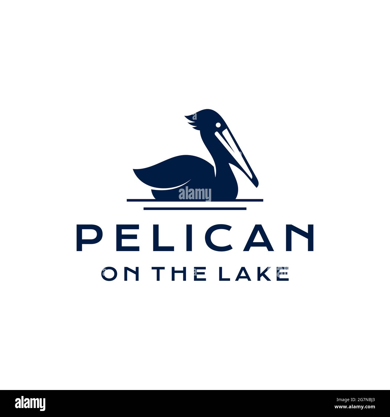 Pelican bird logo design vector illustration template Stock Vector ...