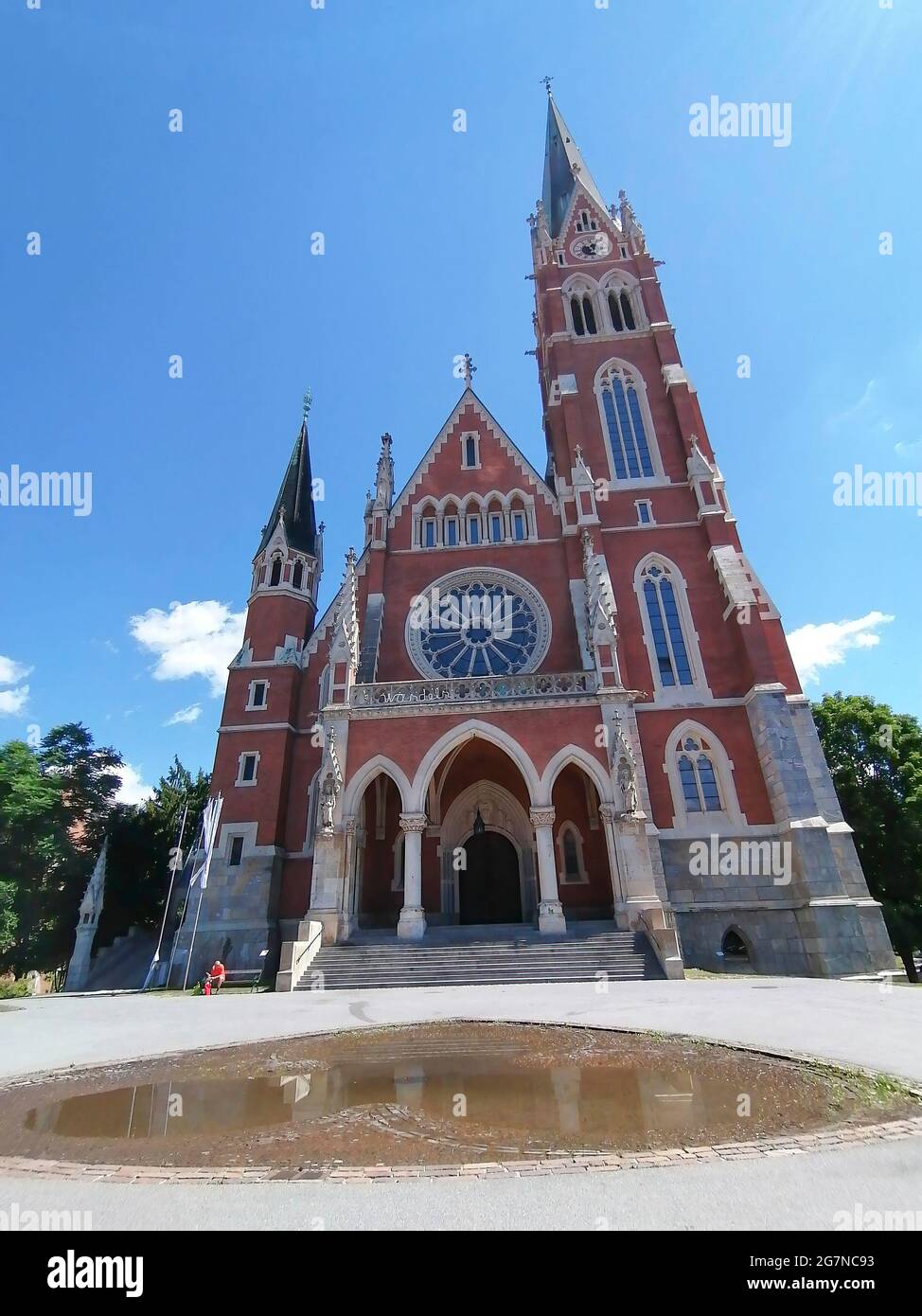 Exterior of Church of the Sacred Heart of Jesus (Herz Jesu Kirche ...