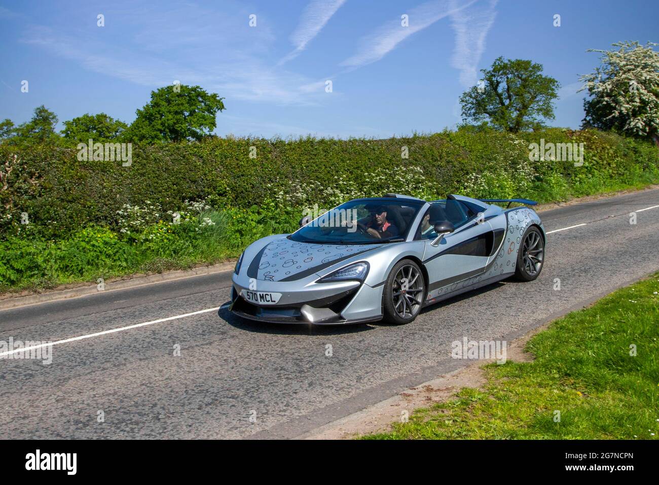 2018 silver grey bespoke custom McLaren 570S Spider S-A 3799cc petrol ...