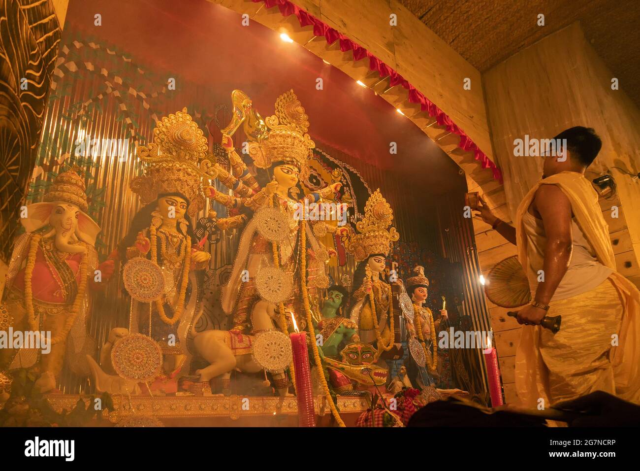 Saptami puja hi-res stock photography and images - Alamy