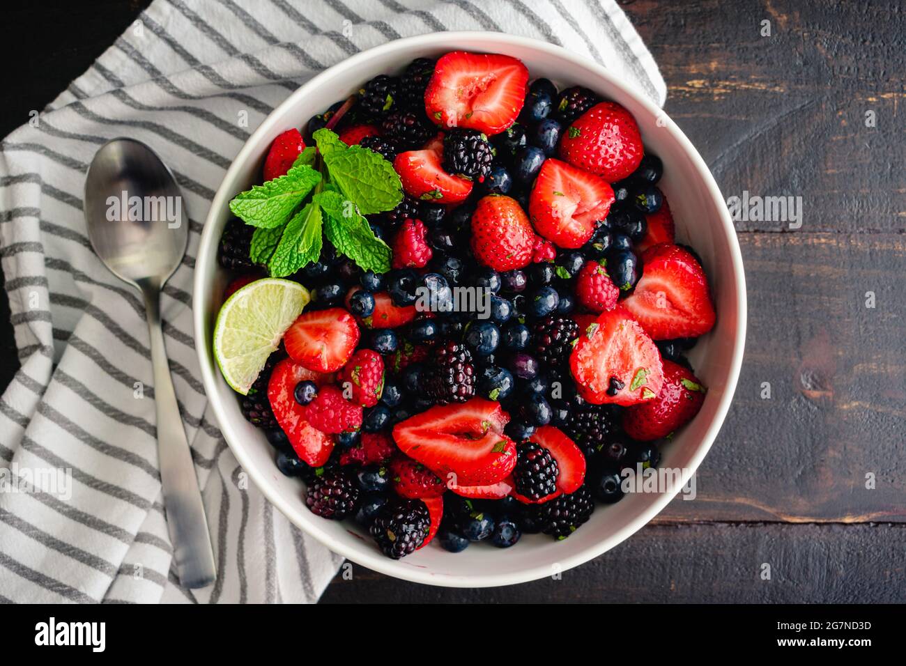 Blueberry And Strawberry Garnishes