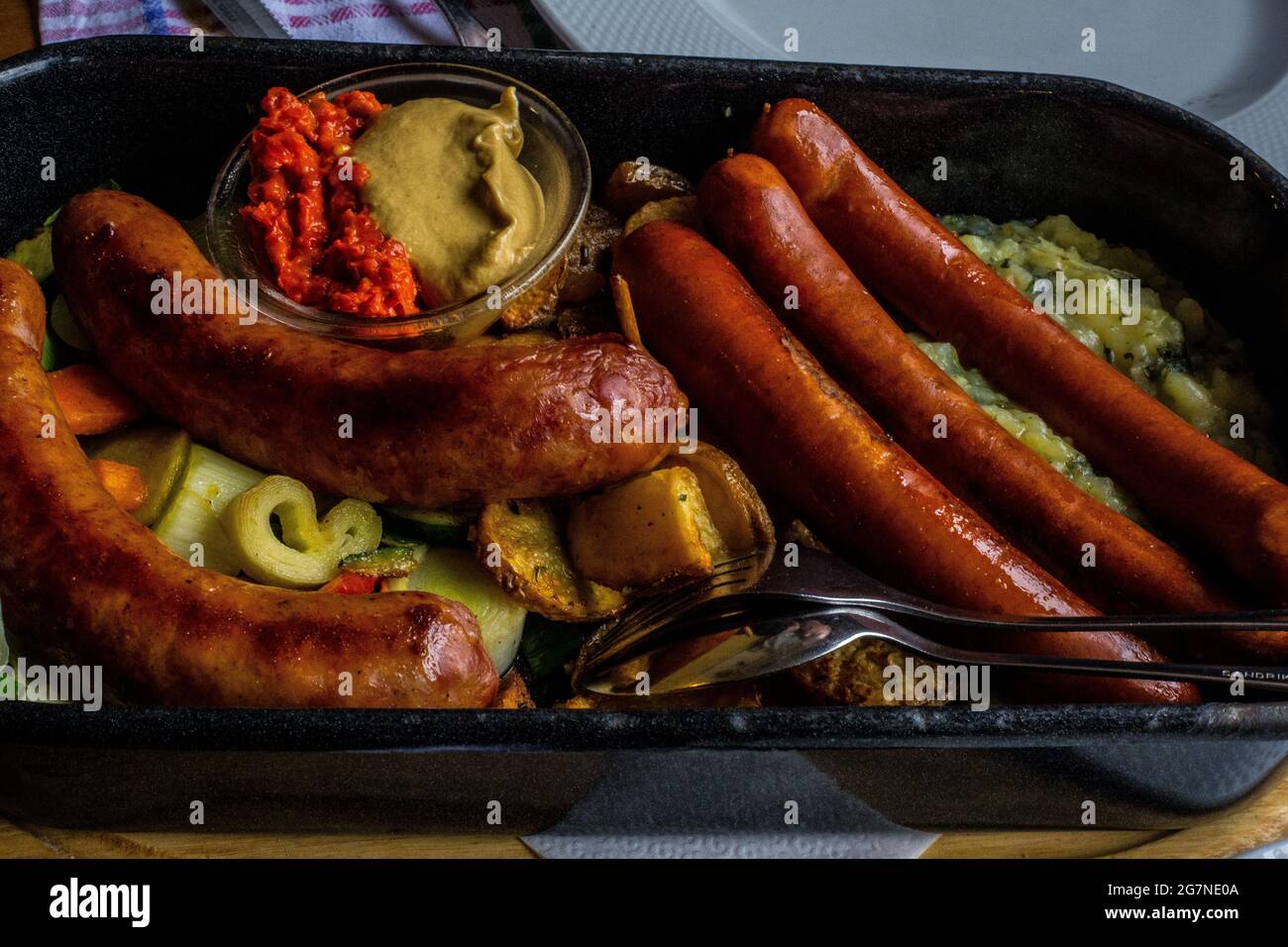 Traditional Slovenian Food in Bled Restaurant Stock Photo - Alamy