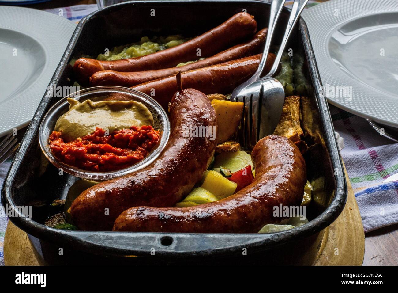 Traditional Slovenian Food in Bled Restaurant Stock Photo - Alamy