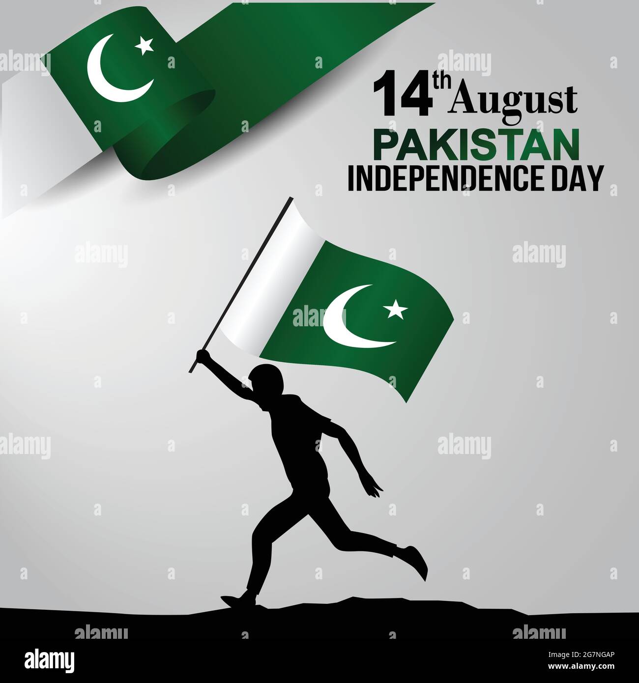 Happy independence day Pakistan Vector Template Design Illustration ...