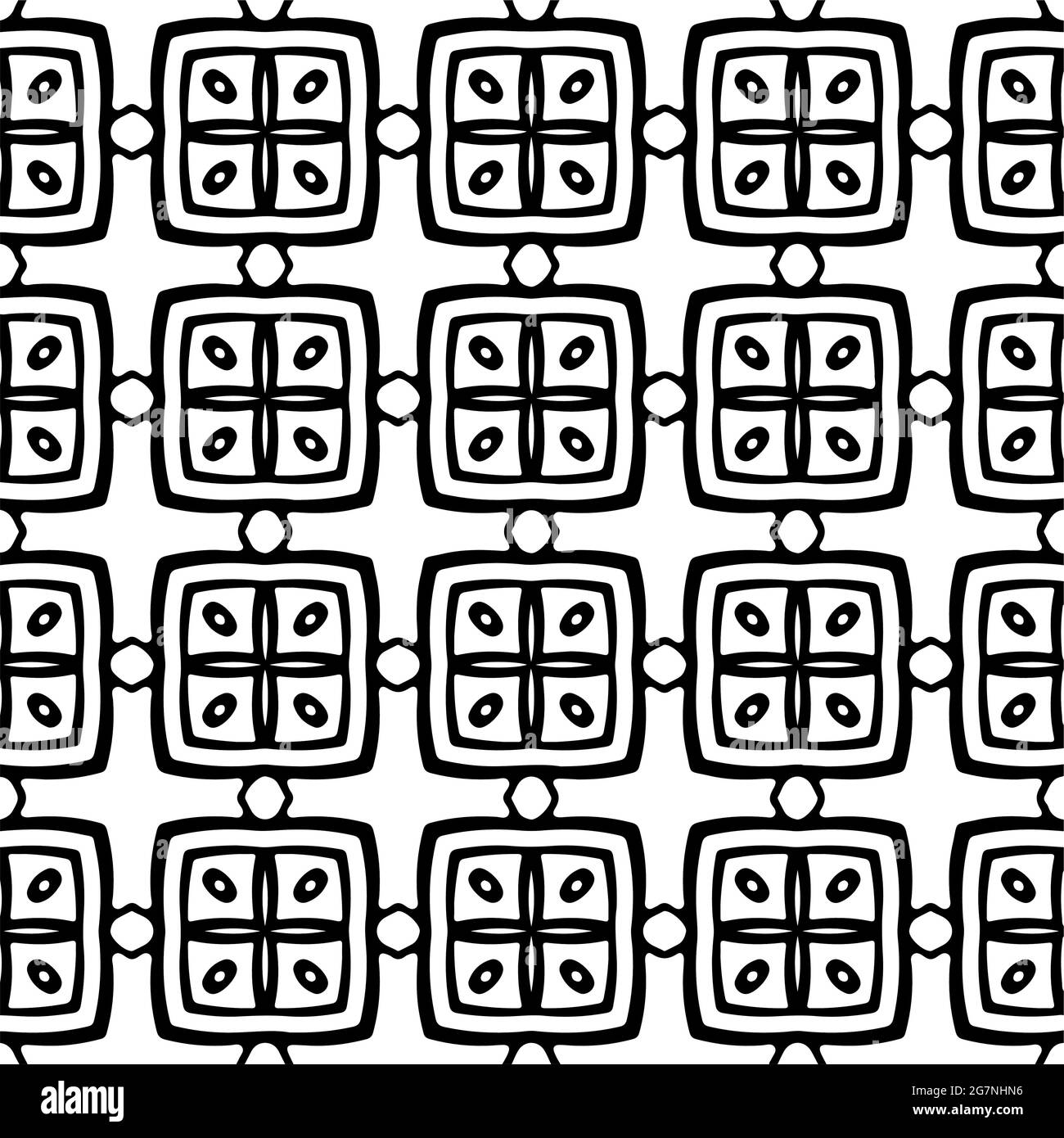 Black and white seamless pattern.retained white elements to easily ...