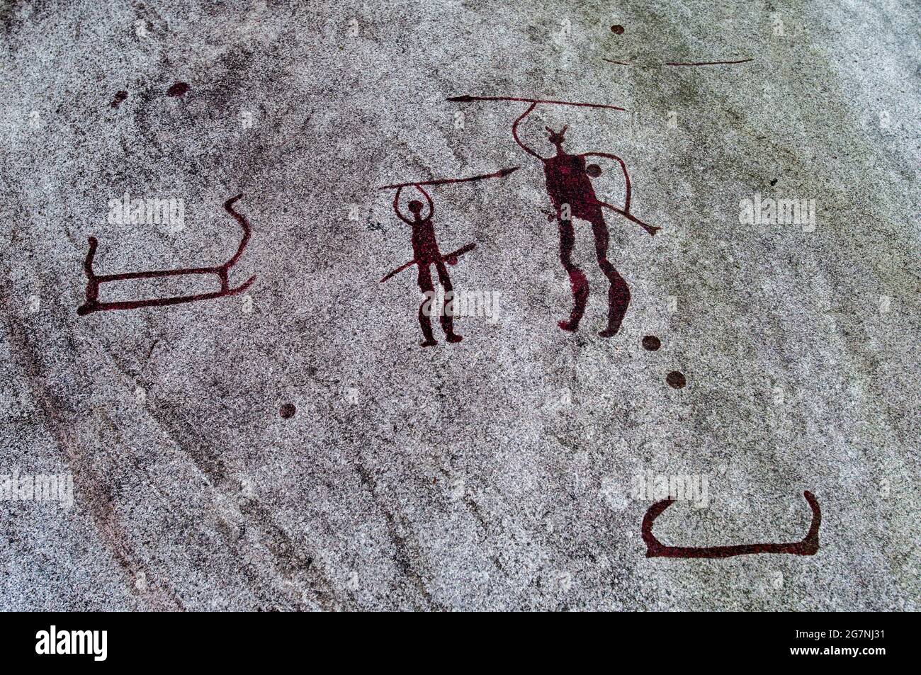 Prehistoric rock carvings, bronze age Stock Photo - Alamy
