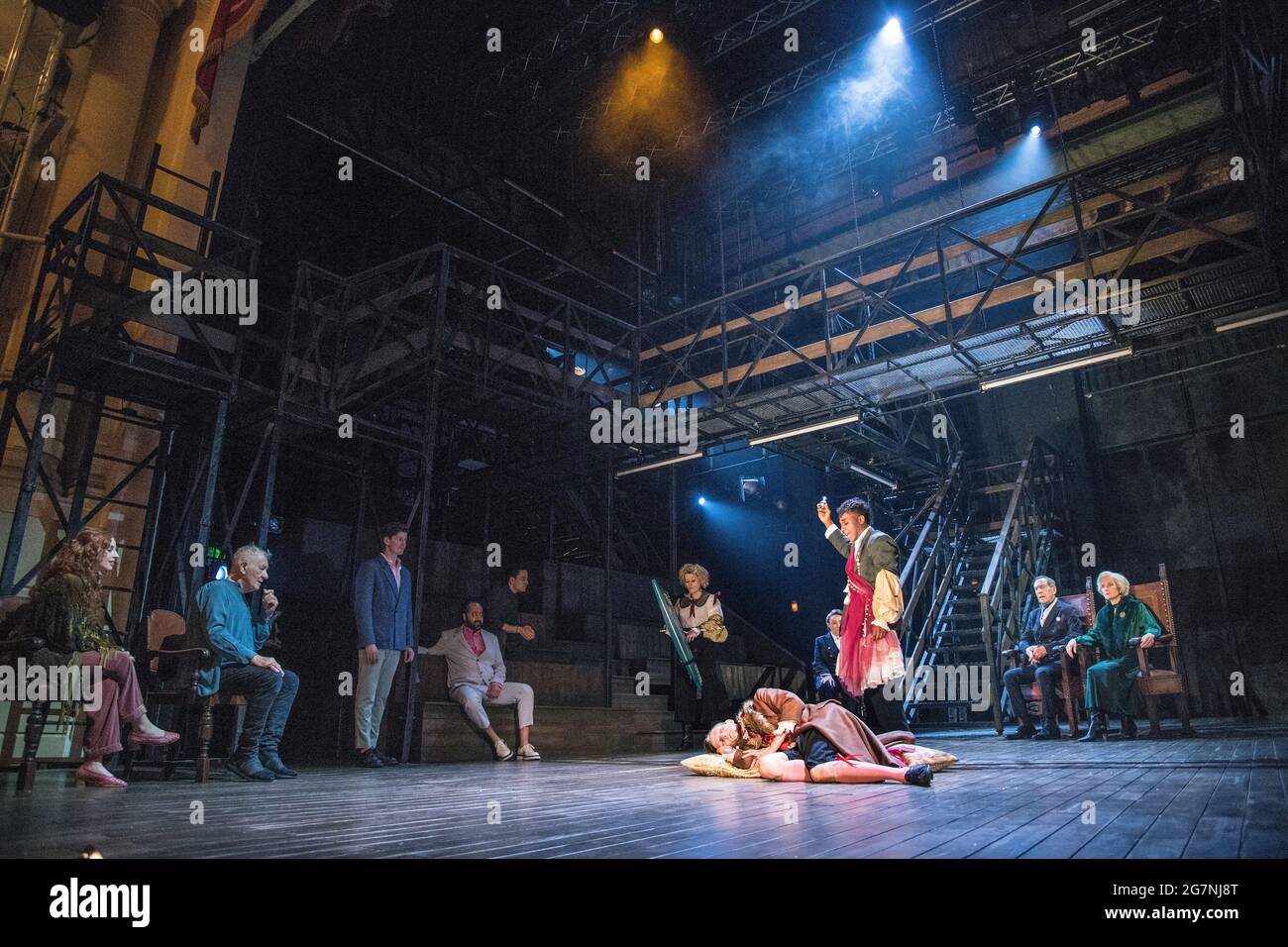 Cast members who star in Hamlet at the Theatre Royal in Windsor which ...