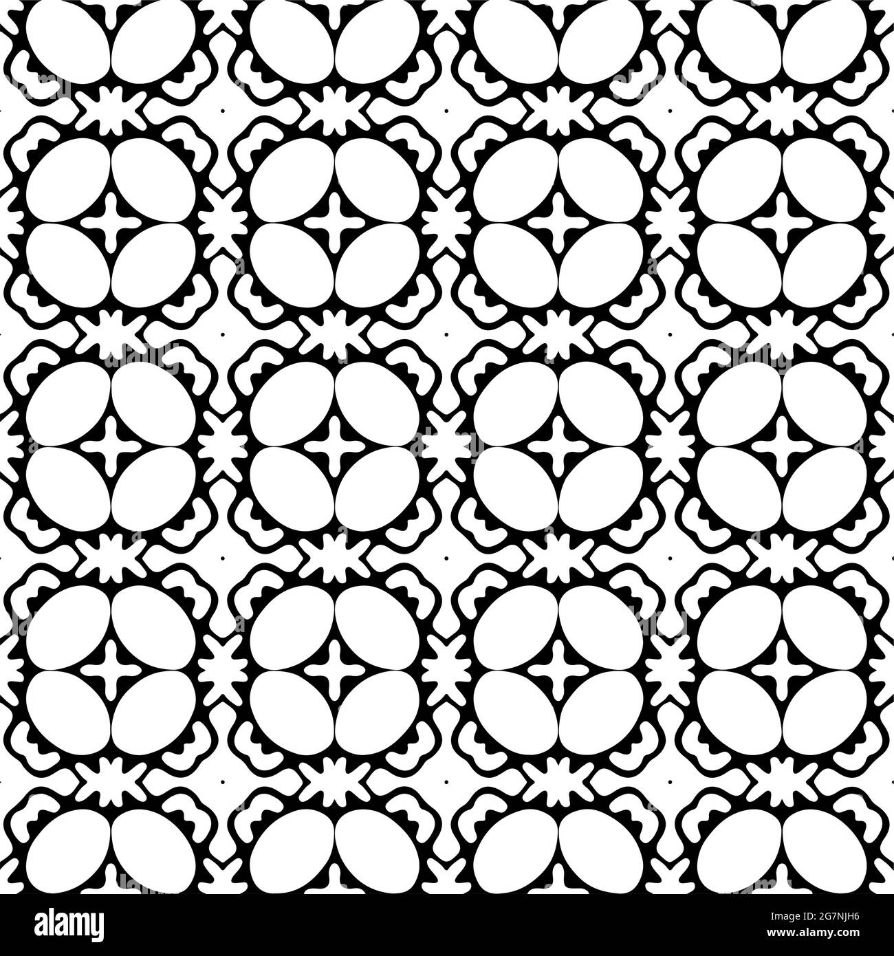 Black and white seamless pattern.retained white elements to easily ...