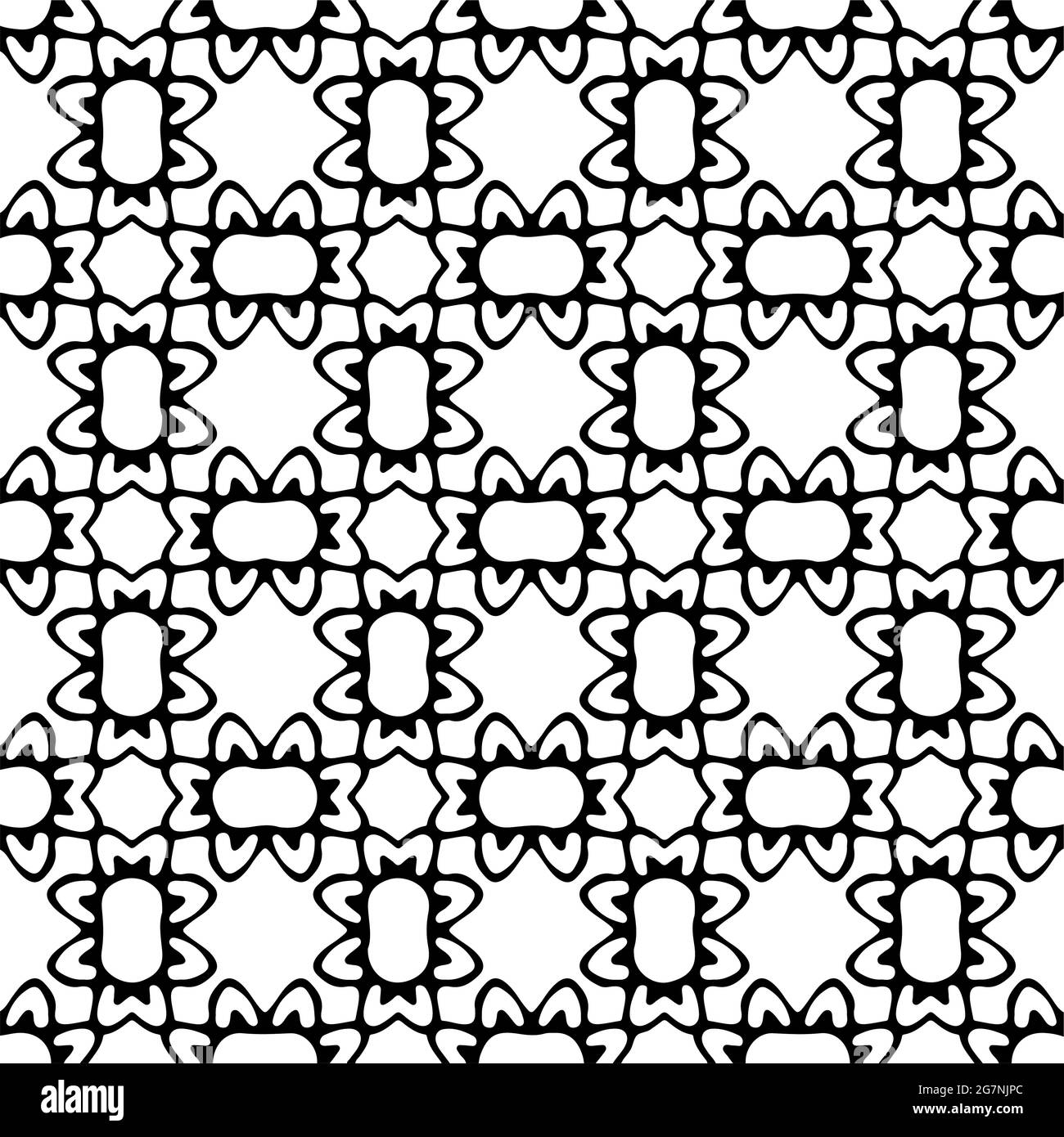 Black and white seamless pattern.retained white elements to easily ...