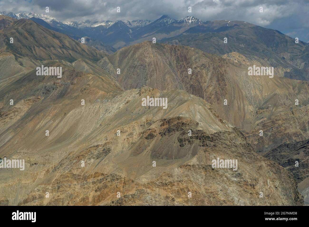 Views of the Hangrang Valley from the village of Nako in Himachal ...