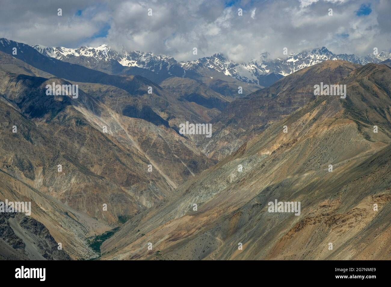 Views of the Hangrang Valley from the village of Nako in Himachal ...