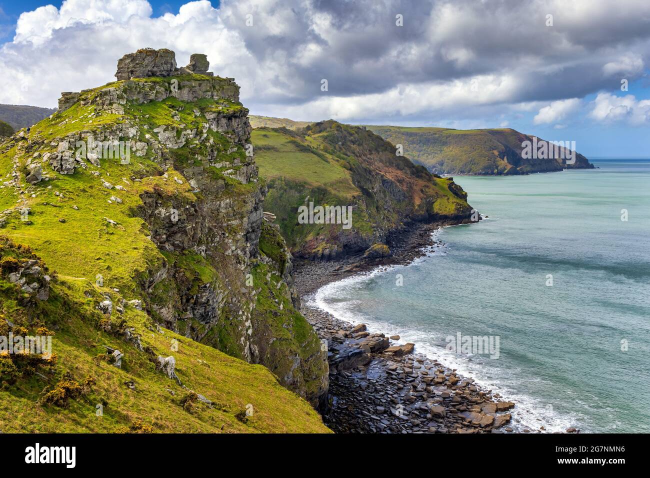 Exmoor south west coastal path hi-res stock photography and images - Alamy