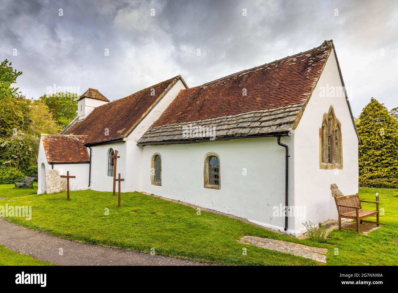 All Saints Church in the village of Chalbury, Dorset, is a beautiful ...