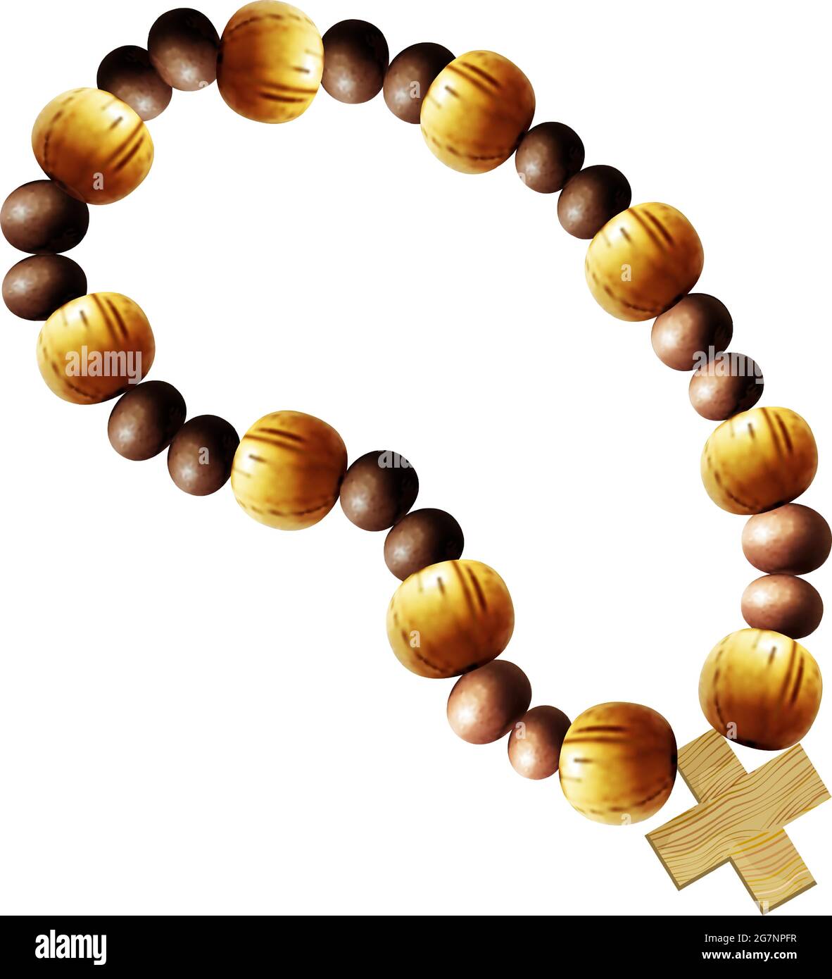 Wooden rosary Stock Vector Images - Alamy