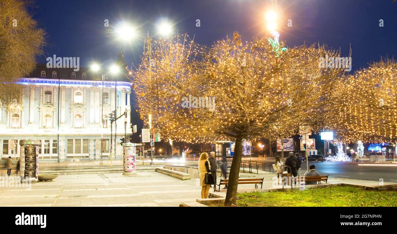 Varna at night Stock Photo - Alamy