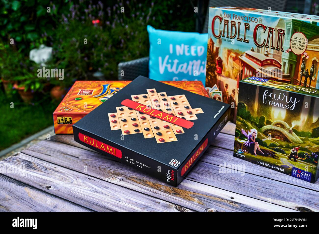 Berlin, Germany - July 14, 2021: Many different packs of board games as ...