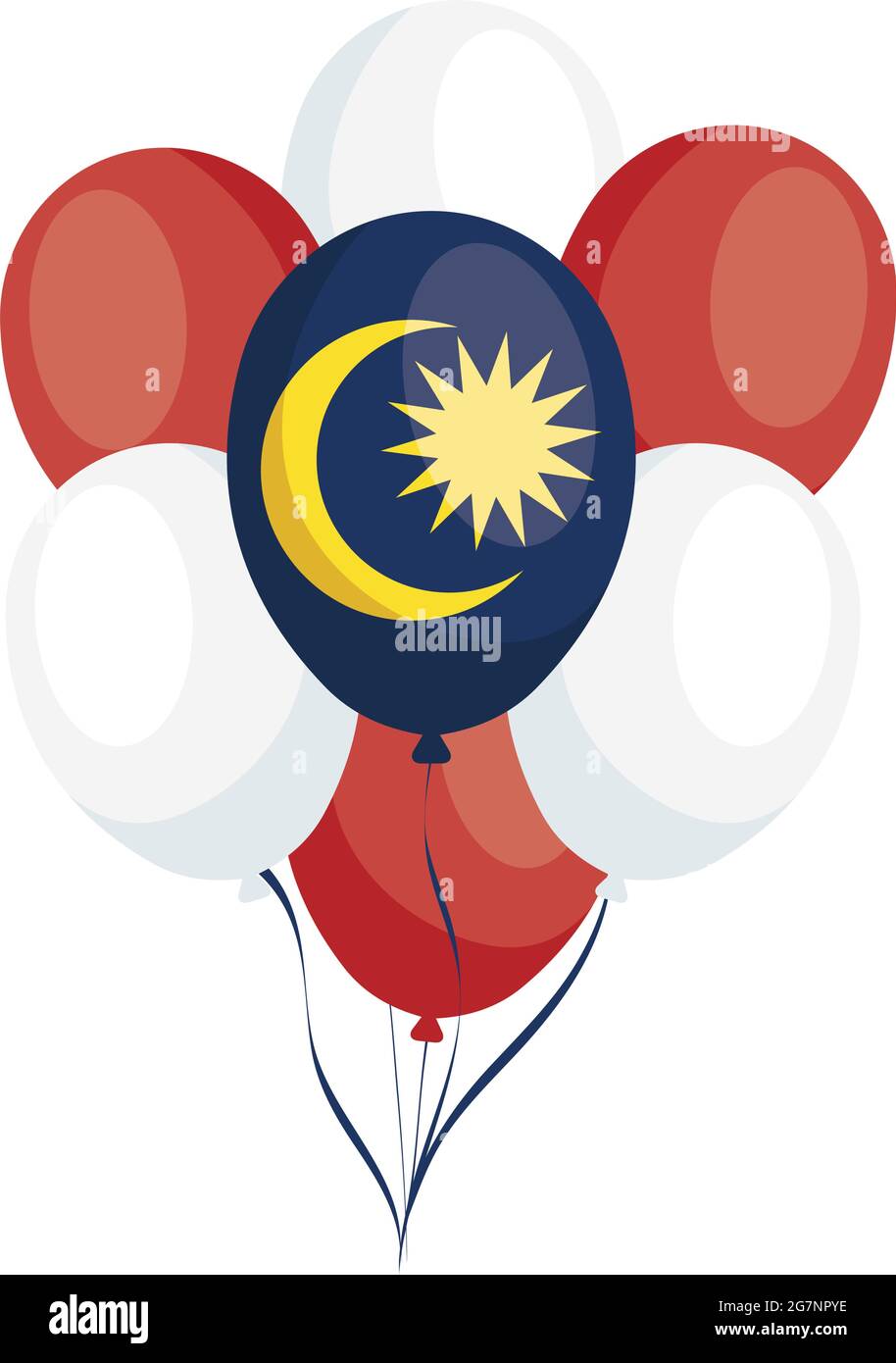 balloons helium with malaysia flag colors Stock Vector Image & Art - Alamy