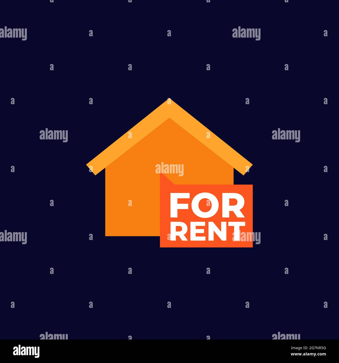 For rent icon with house, flat vector Stock Vector Image & Art - Alamy