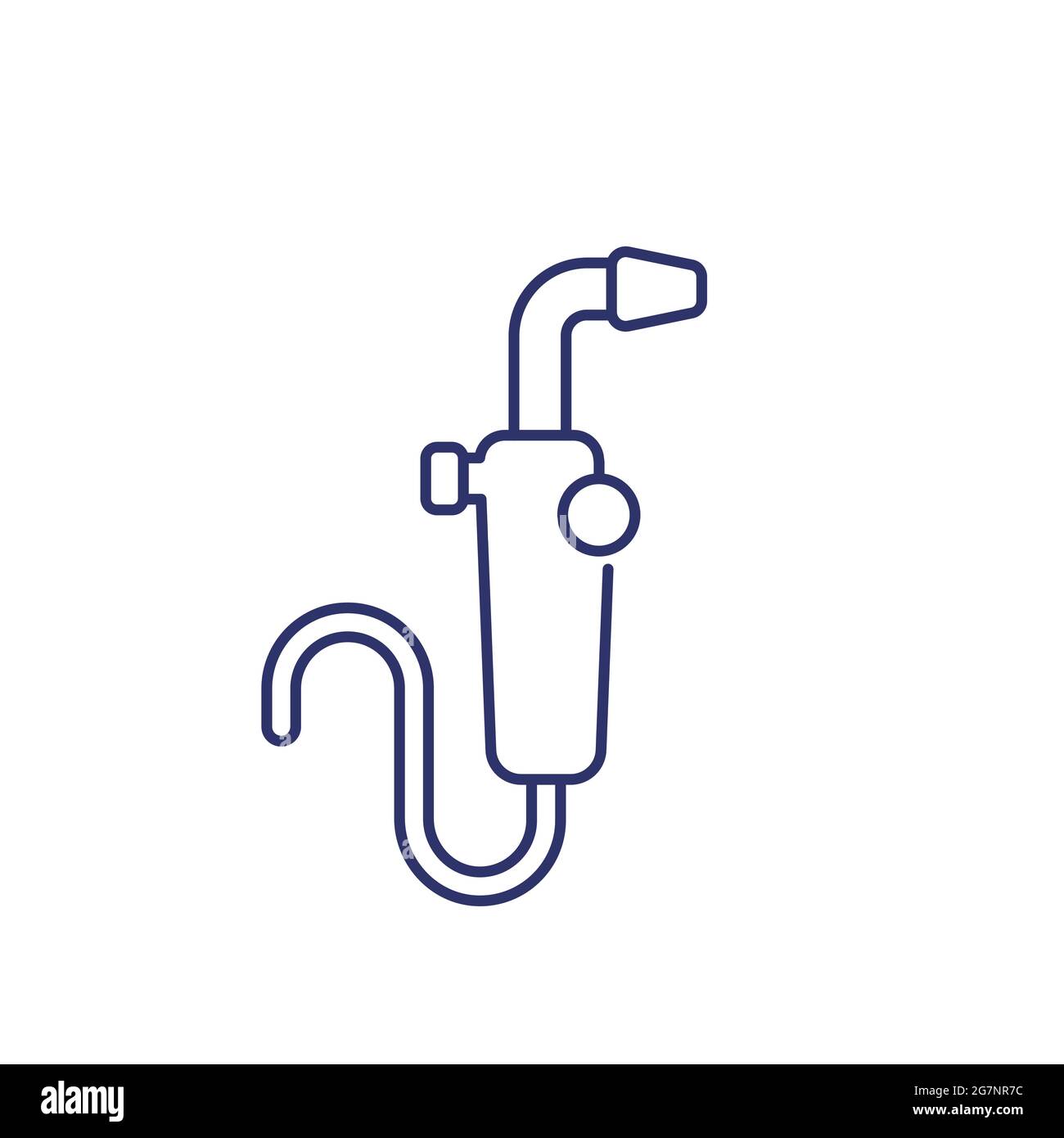 welding tool line icon on white, vector Stock Vector Image & Art - Alamy