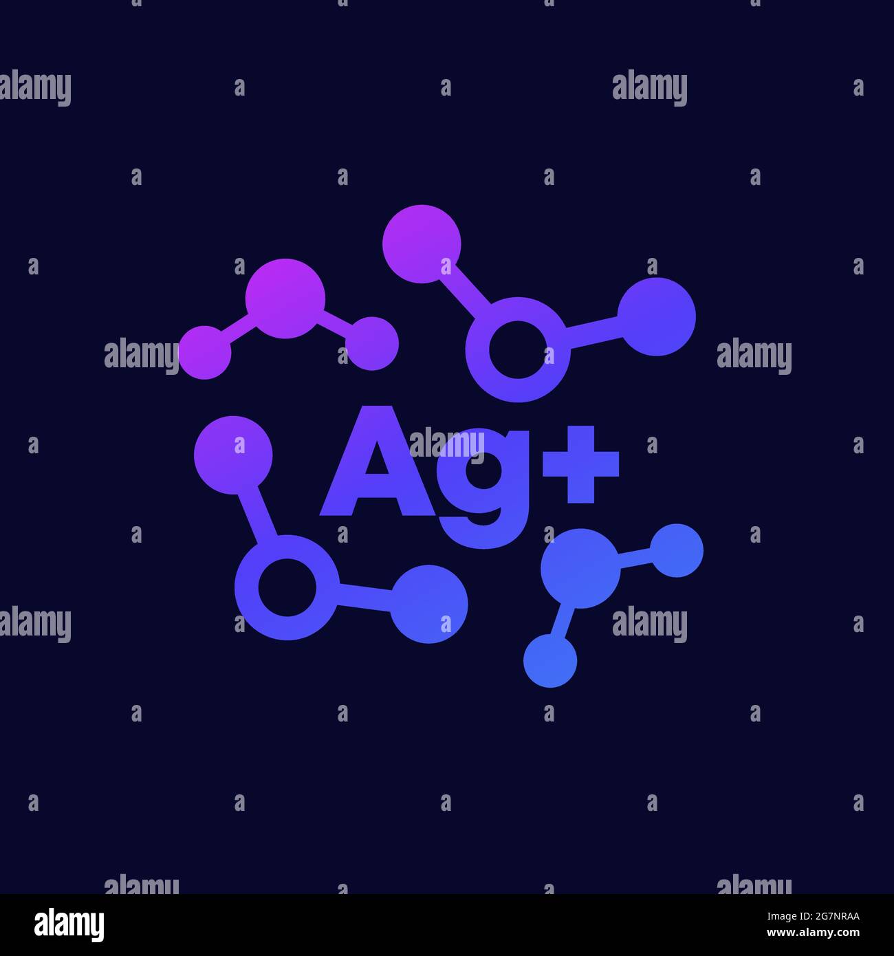 Silver ions icon on dark, vector Stock Vector Image & Art - Alamy