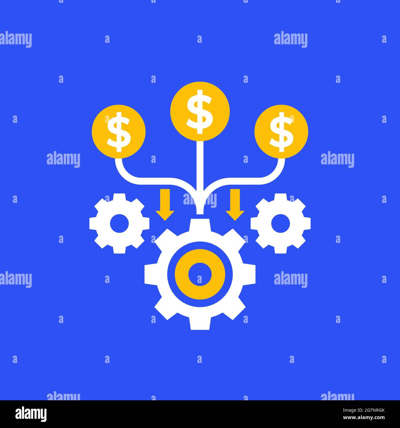 cash flow, funds or costs optimization vector icon Stock Vector Image ...