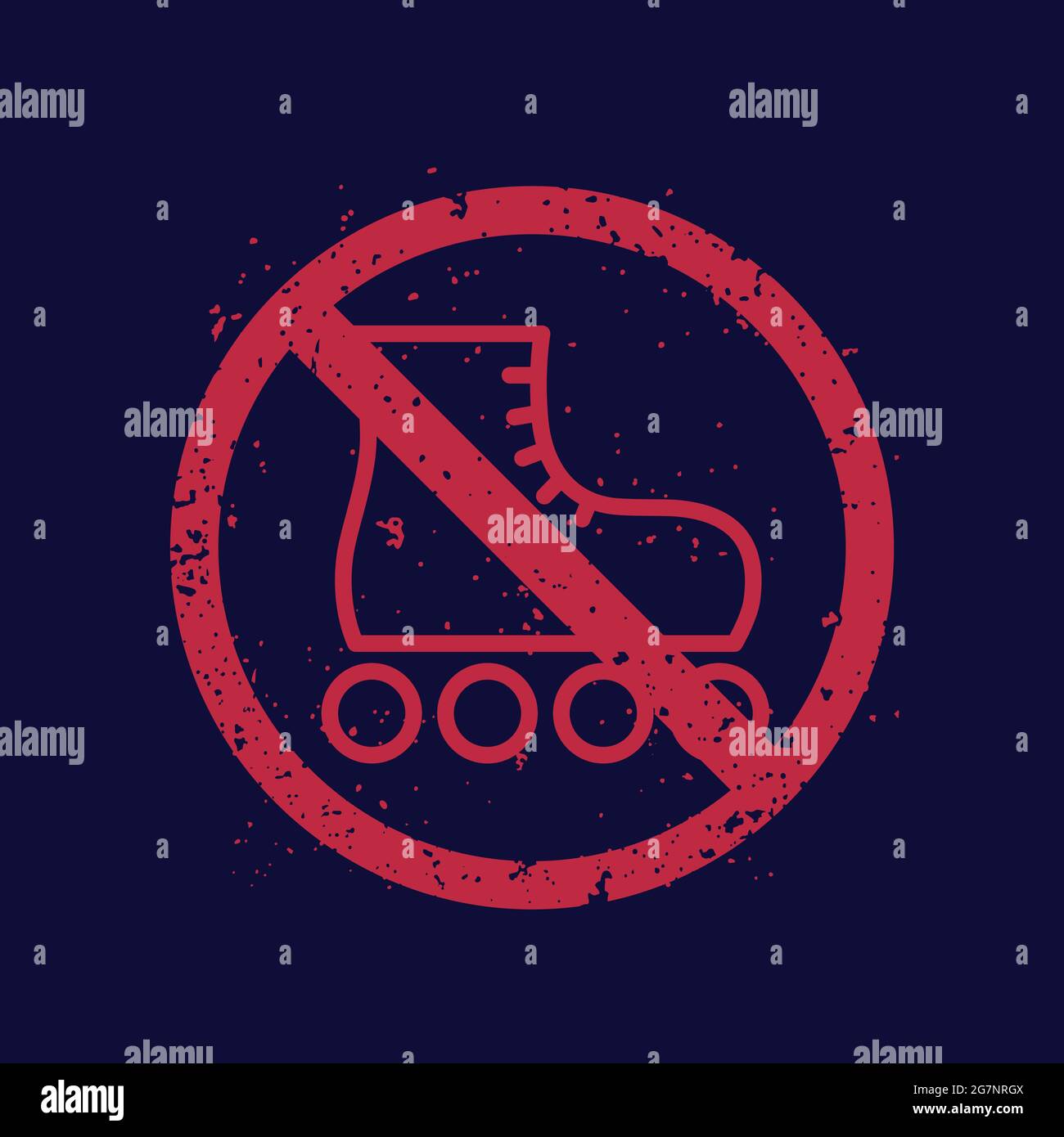 No roller skating sign hi-res stock photography and images - Alamy