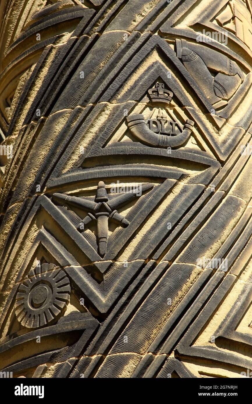 The Durham Cathedral war memorial, commemorating the losses of World ...