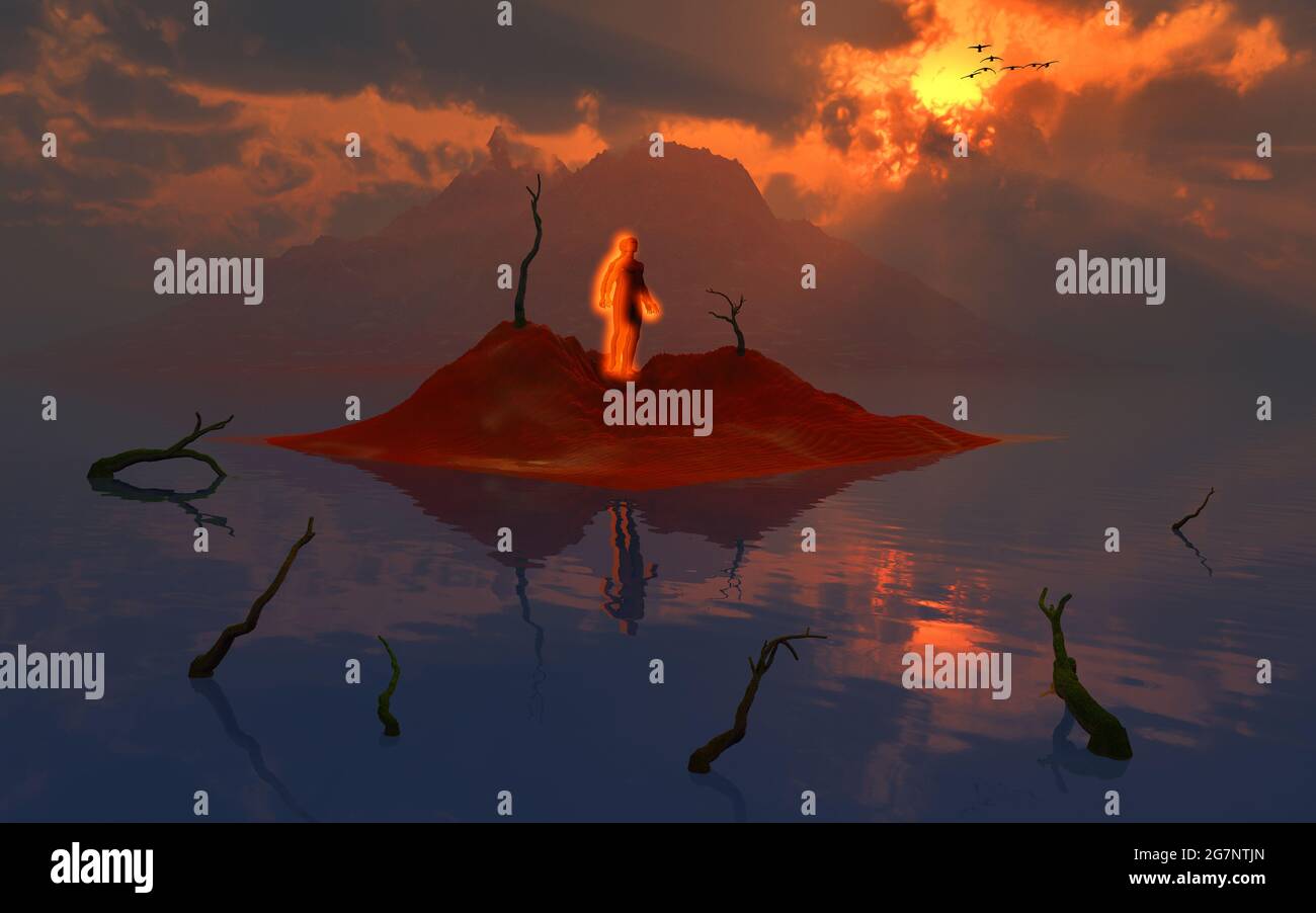 Isolated isolation alone hi-res stock photography and images - Alamy