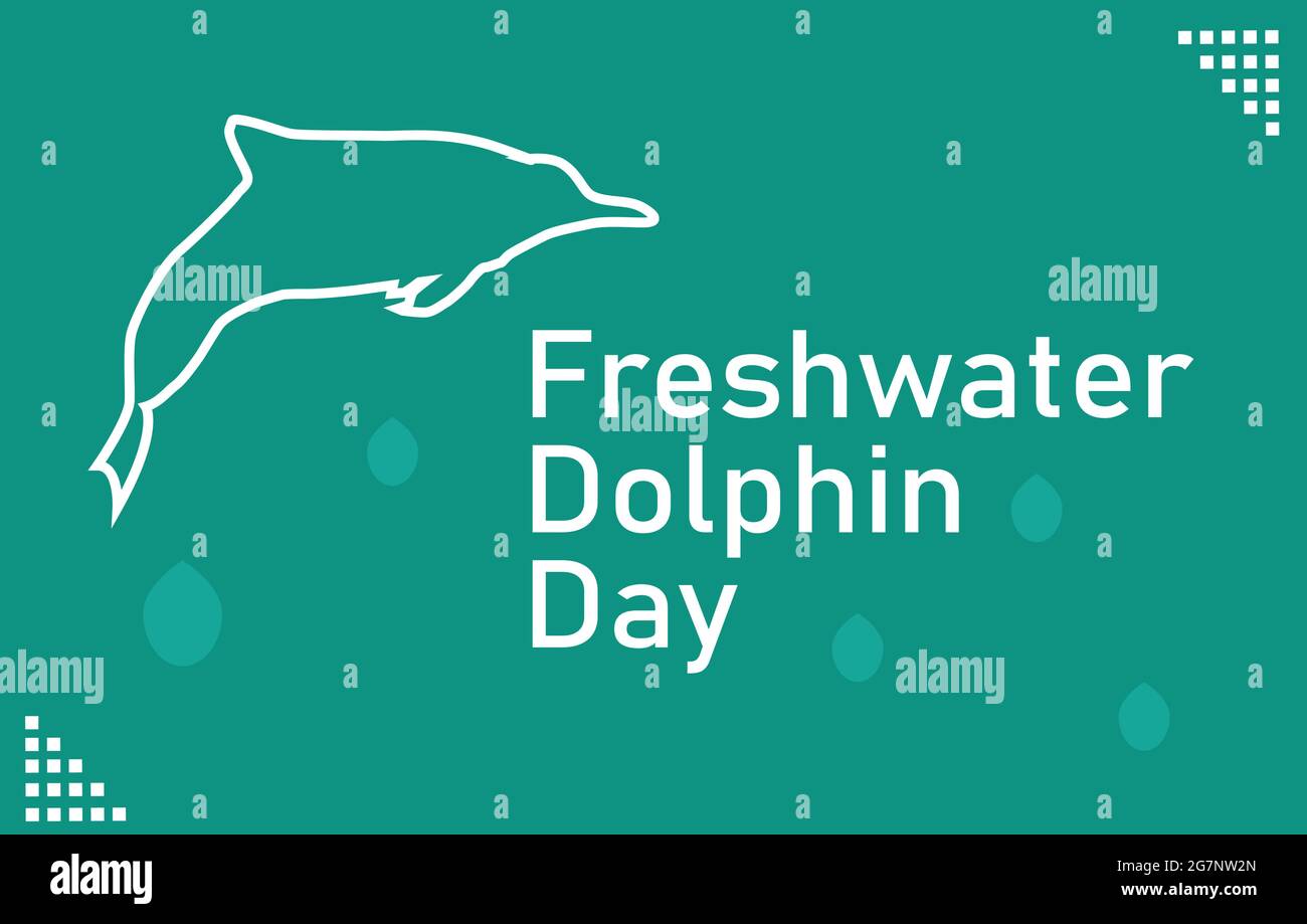 Freshwater dolphin day Stock Vector Images - Alamy