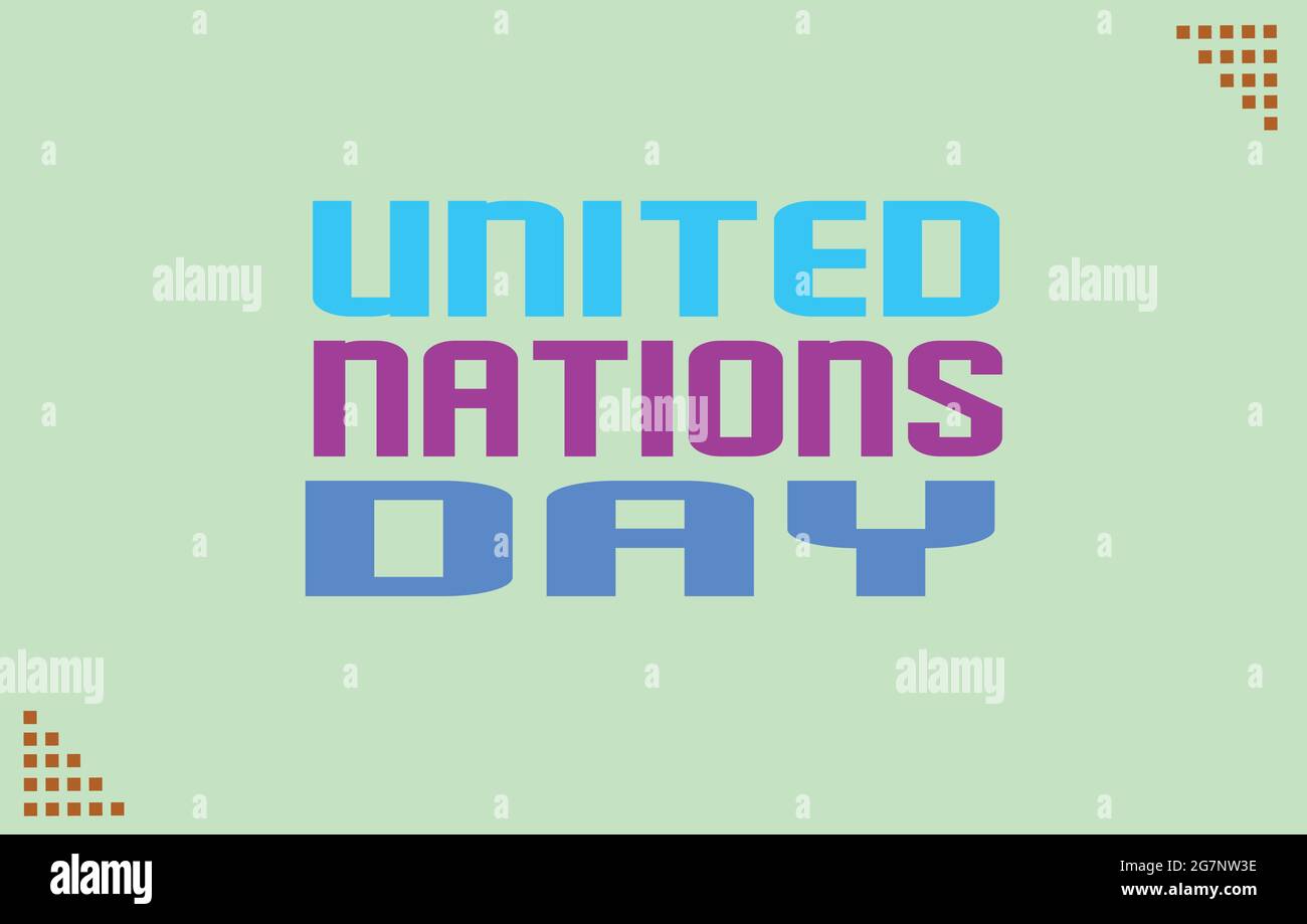 Poster united nations day Stock Vector Images - Alamy