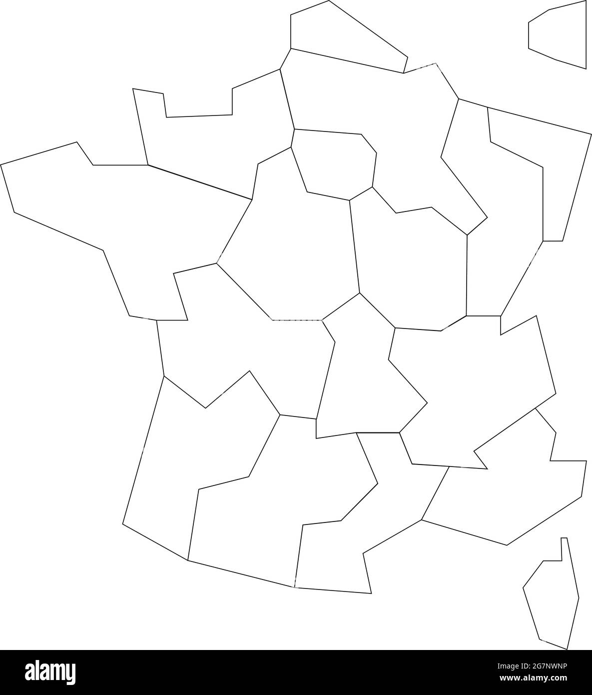 outline map of france printable
