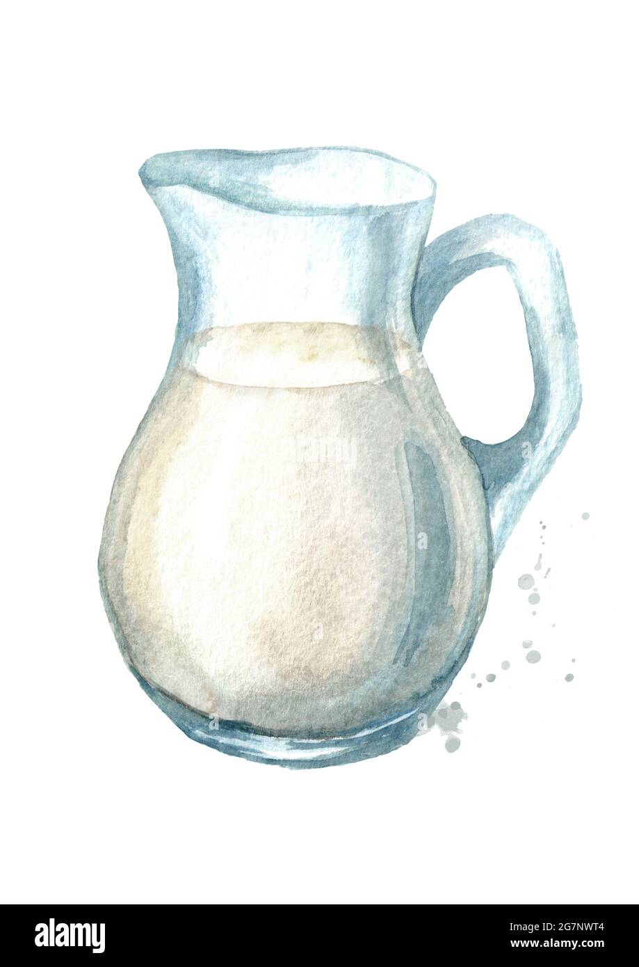 Milk watercolor hi-res stock photography and images - Alamy