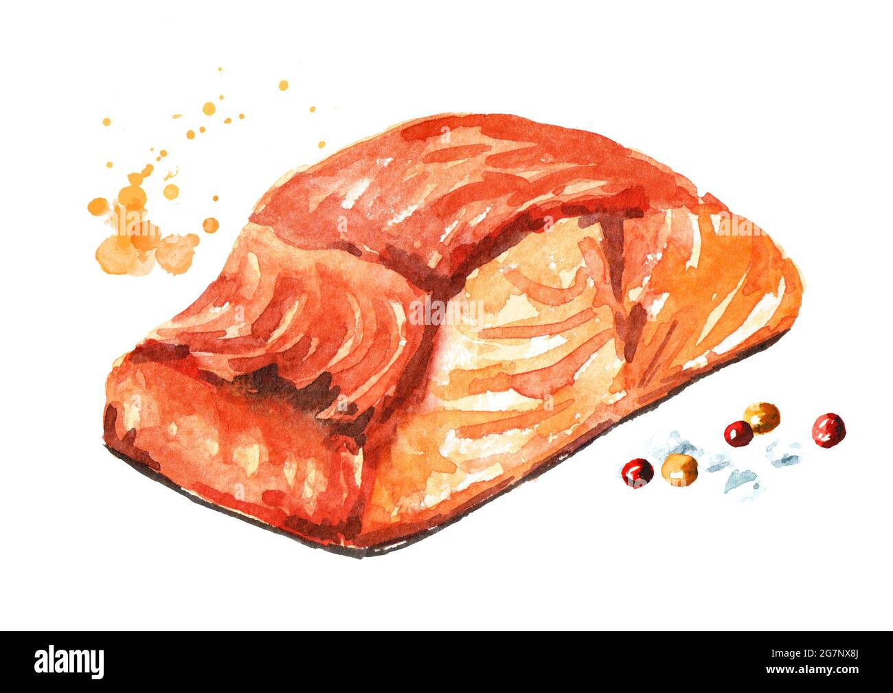 Cooked Salmon Clip Art