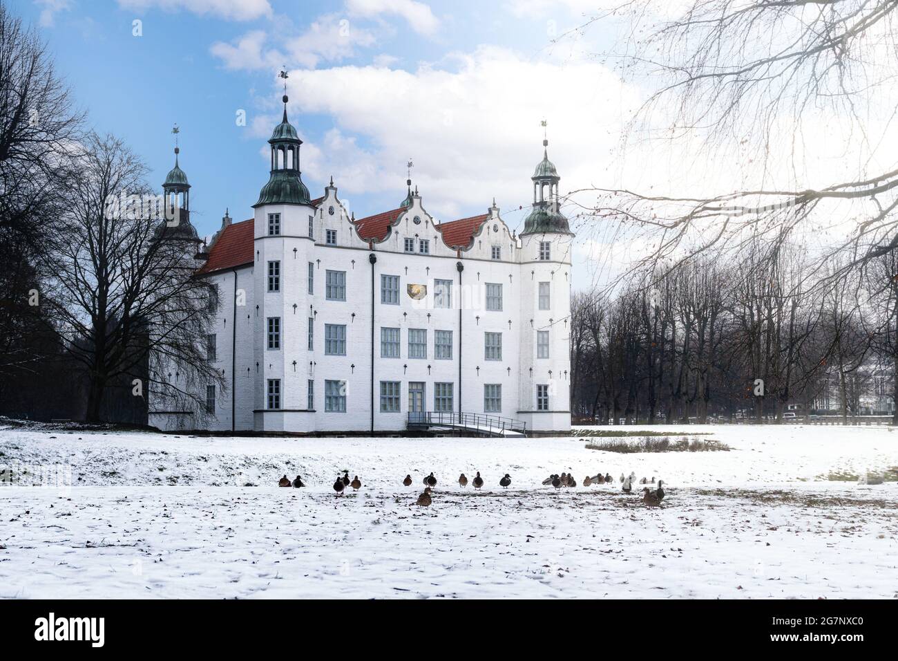 Ahrensburg Castle in Germany Stock Photo - Alamy