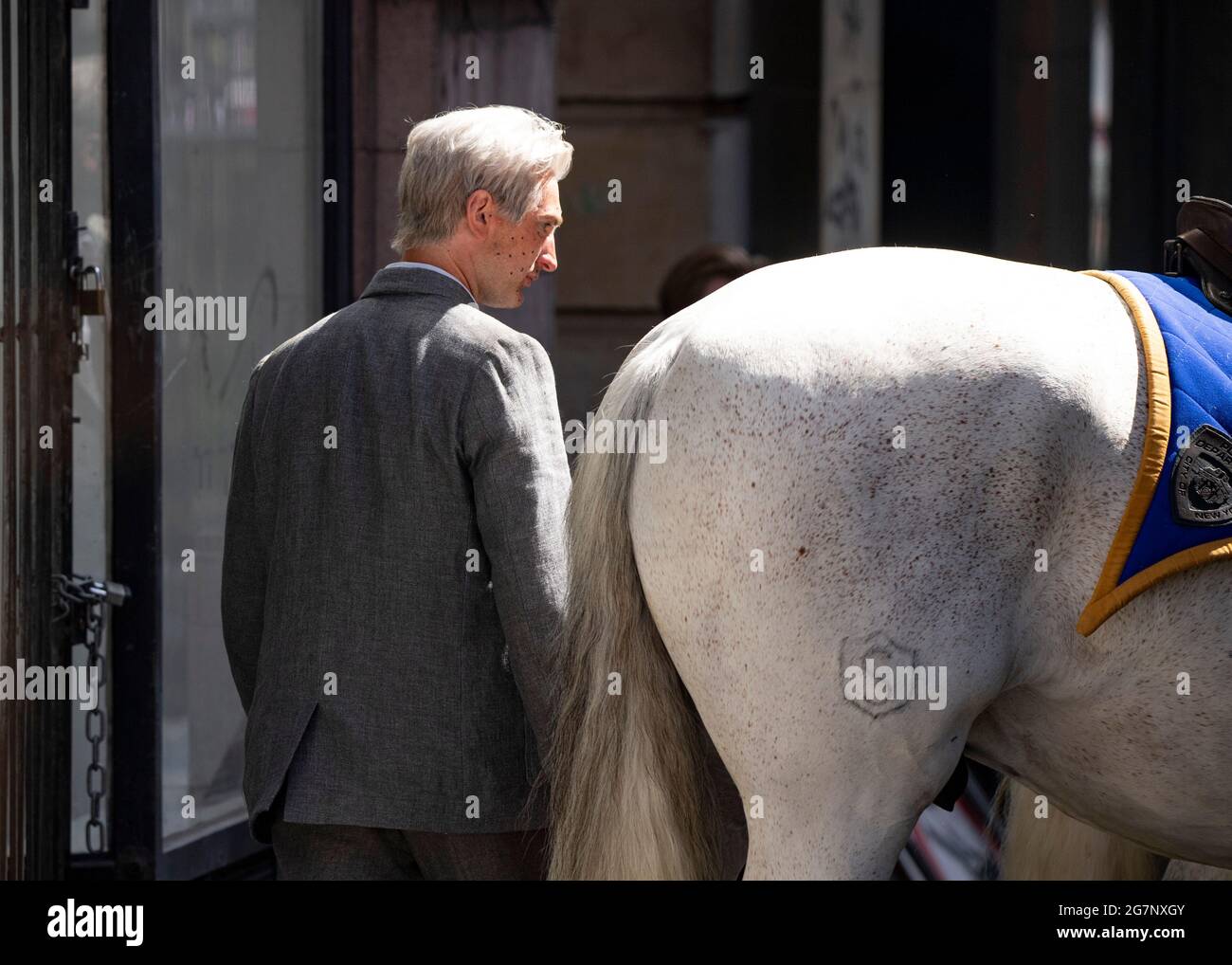 Glasgow, Scotland, UK. 15th July, 2021. PICTURED: Harrison Ford stunt ...