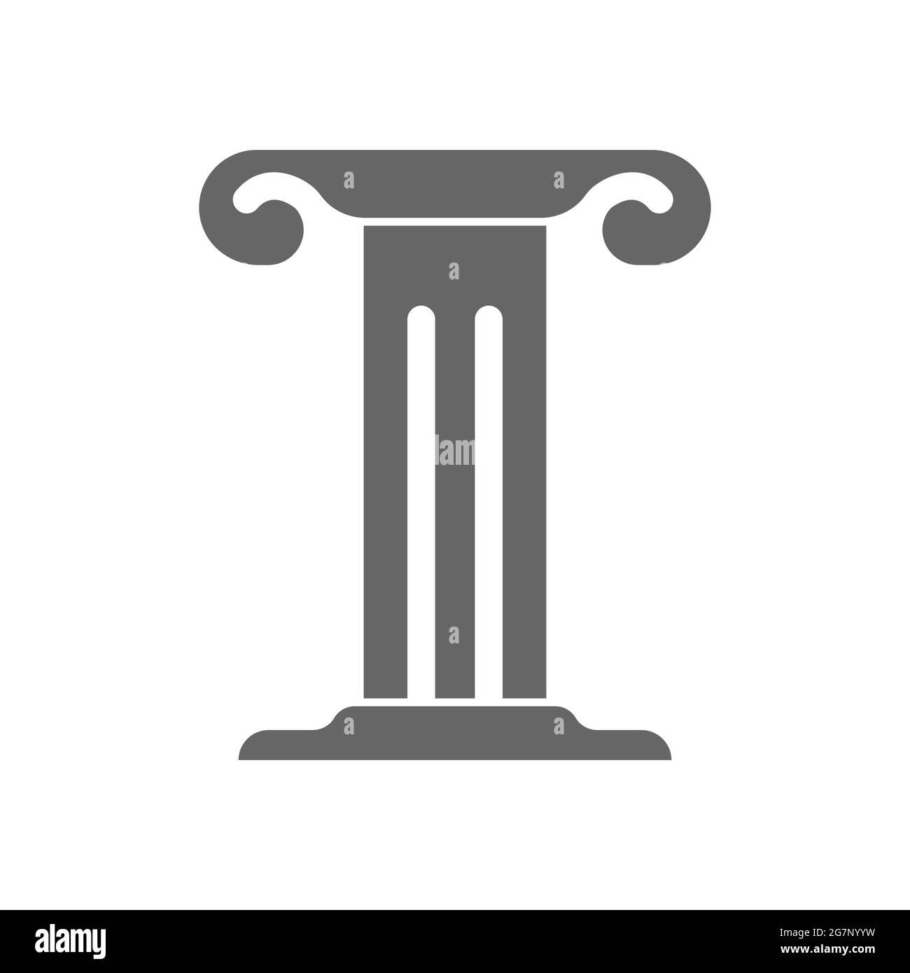 Vector icon of the law. Vector illustration for a logo, logo or brand ...