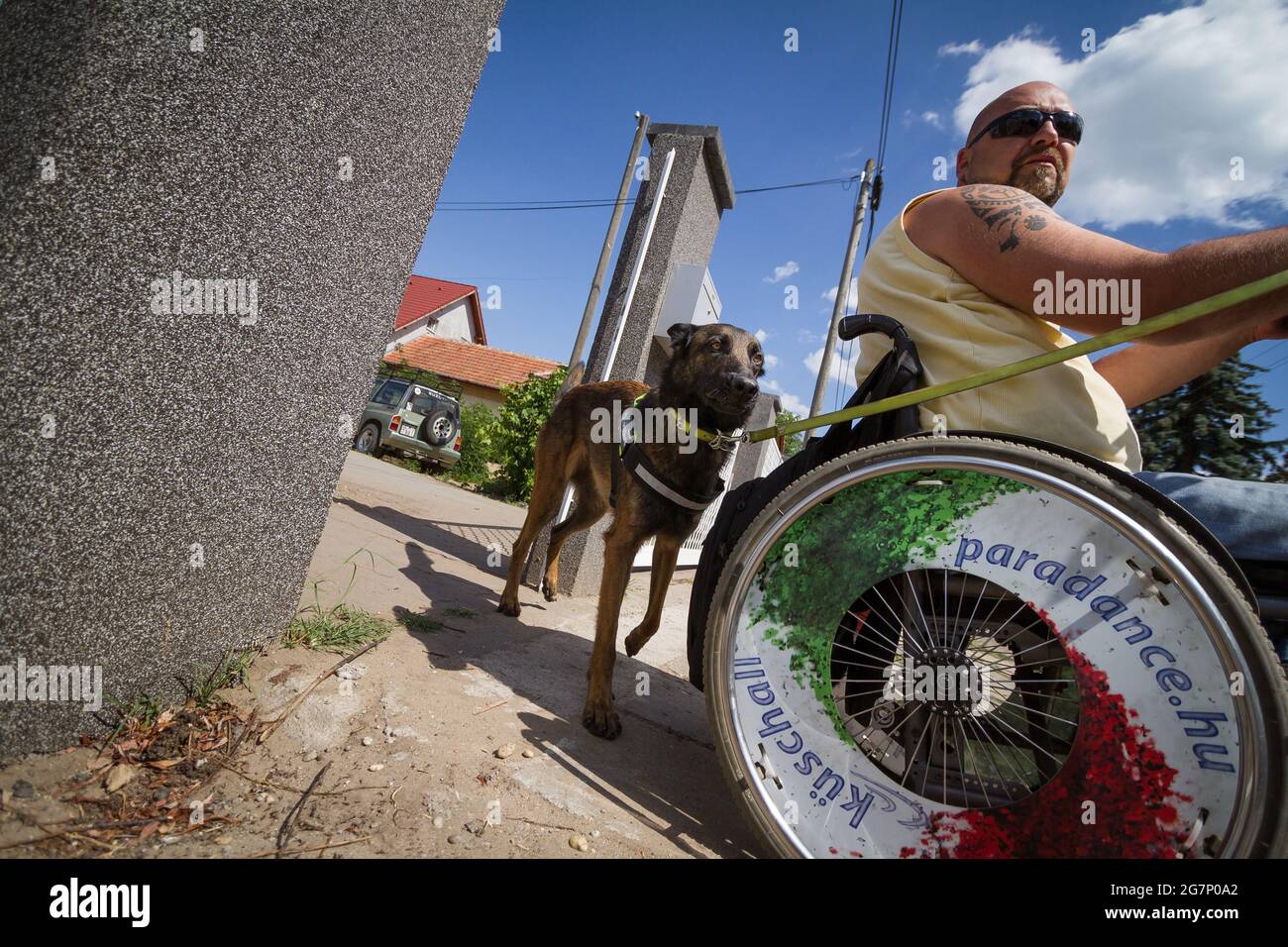 Daily life in a wheelchair Stock Photo - Alamy