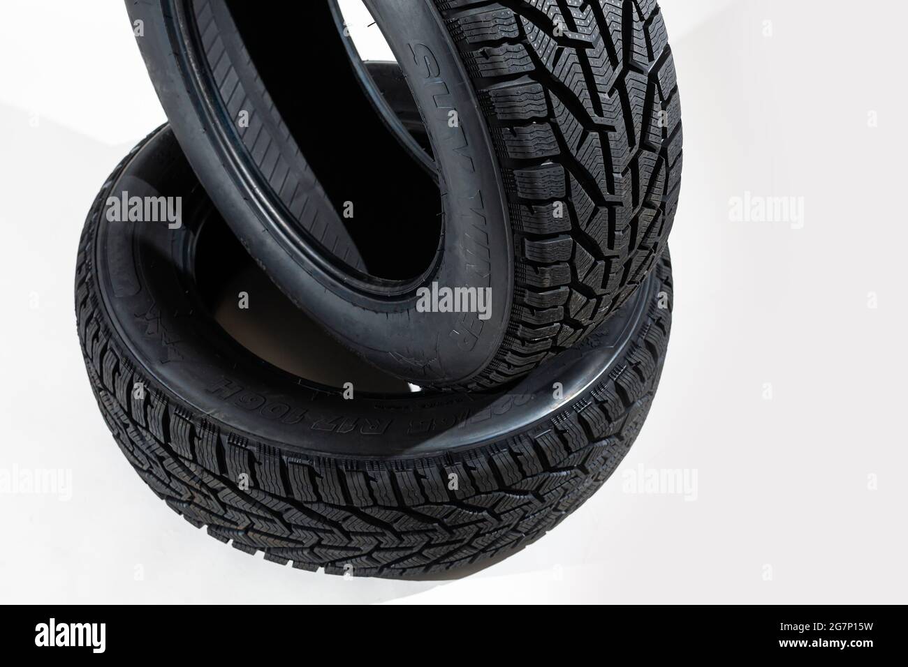 car tire on white background Stock Photo - Alamy