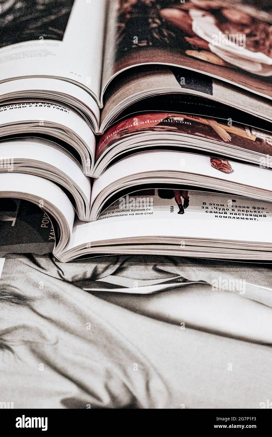 Pile Of Fashion Magazines