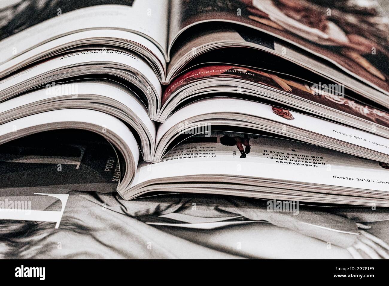 Pile Of Fashion Magazines