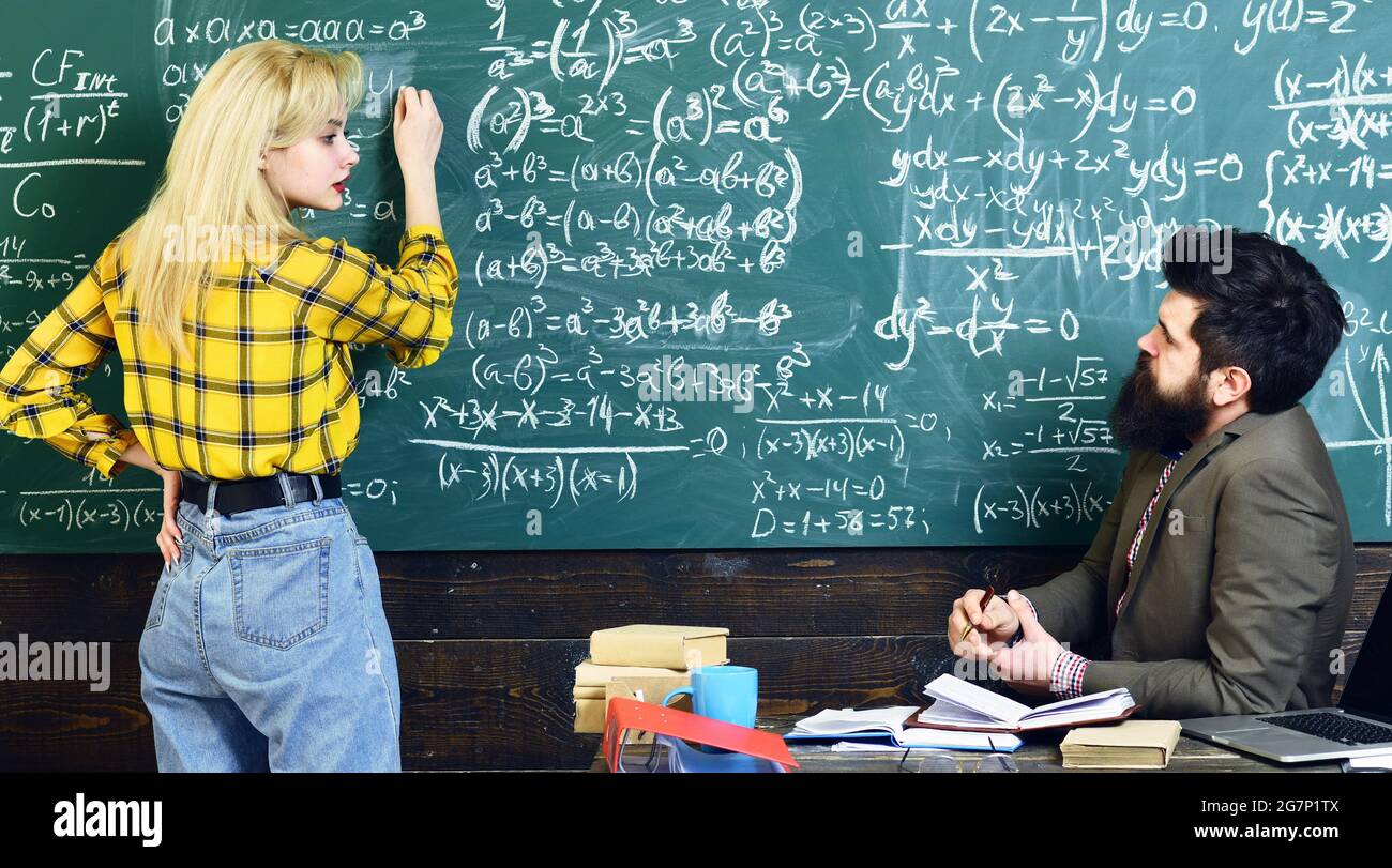 International student making individual online testing and writing ...