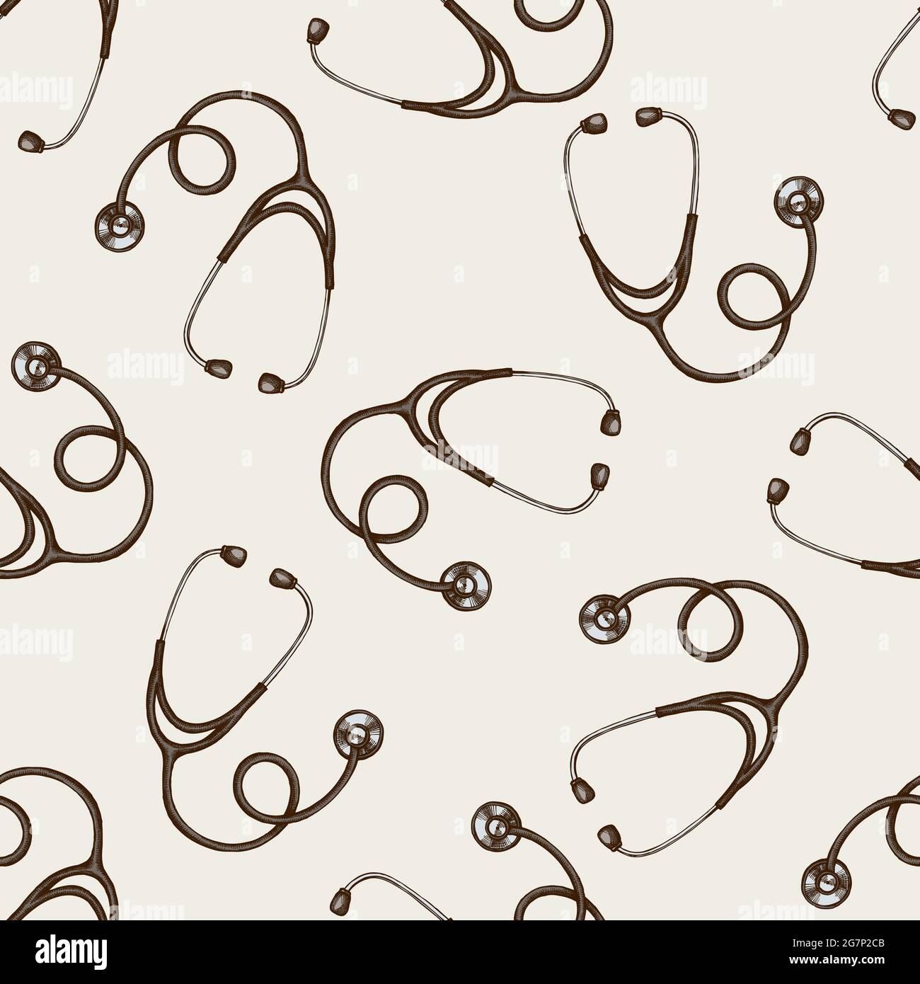 Vintage stethoscope Stock Vector Images - Alamy