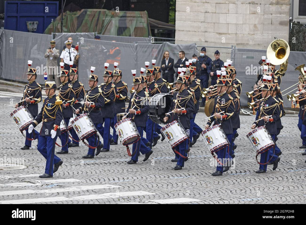 Paris, France. 14th July, 2021. The military parade on Bastille Day ...