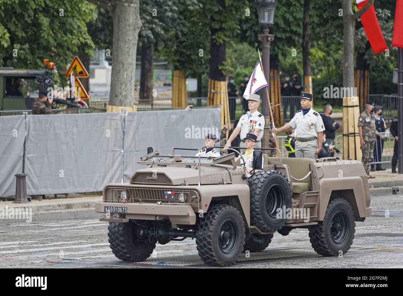 Paris, France. 14th July, 2021. The military parade on Bastille Day ...