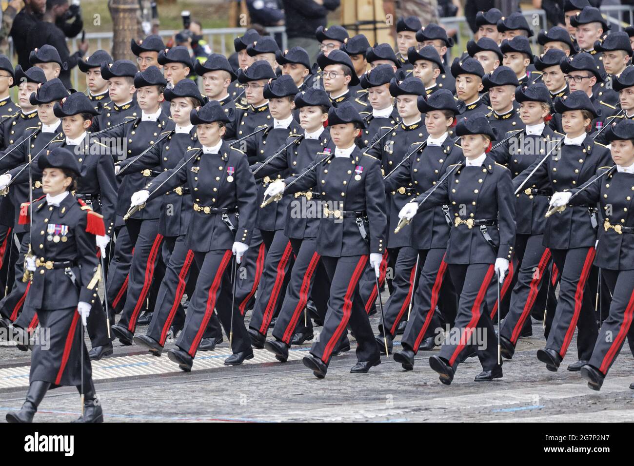 Paris, France. 14th July, 2021. The military parade on Bastille Day ...