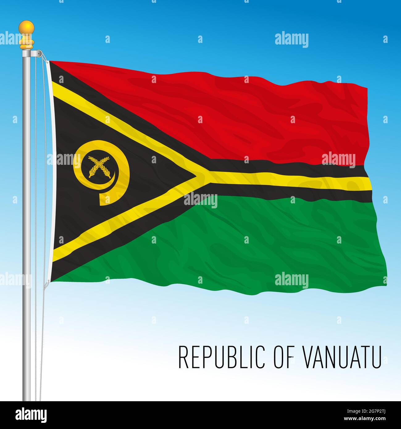 Vanuatu official national flag, oceania, vector illustration Stock Vector Image & Art - Alamy